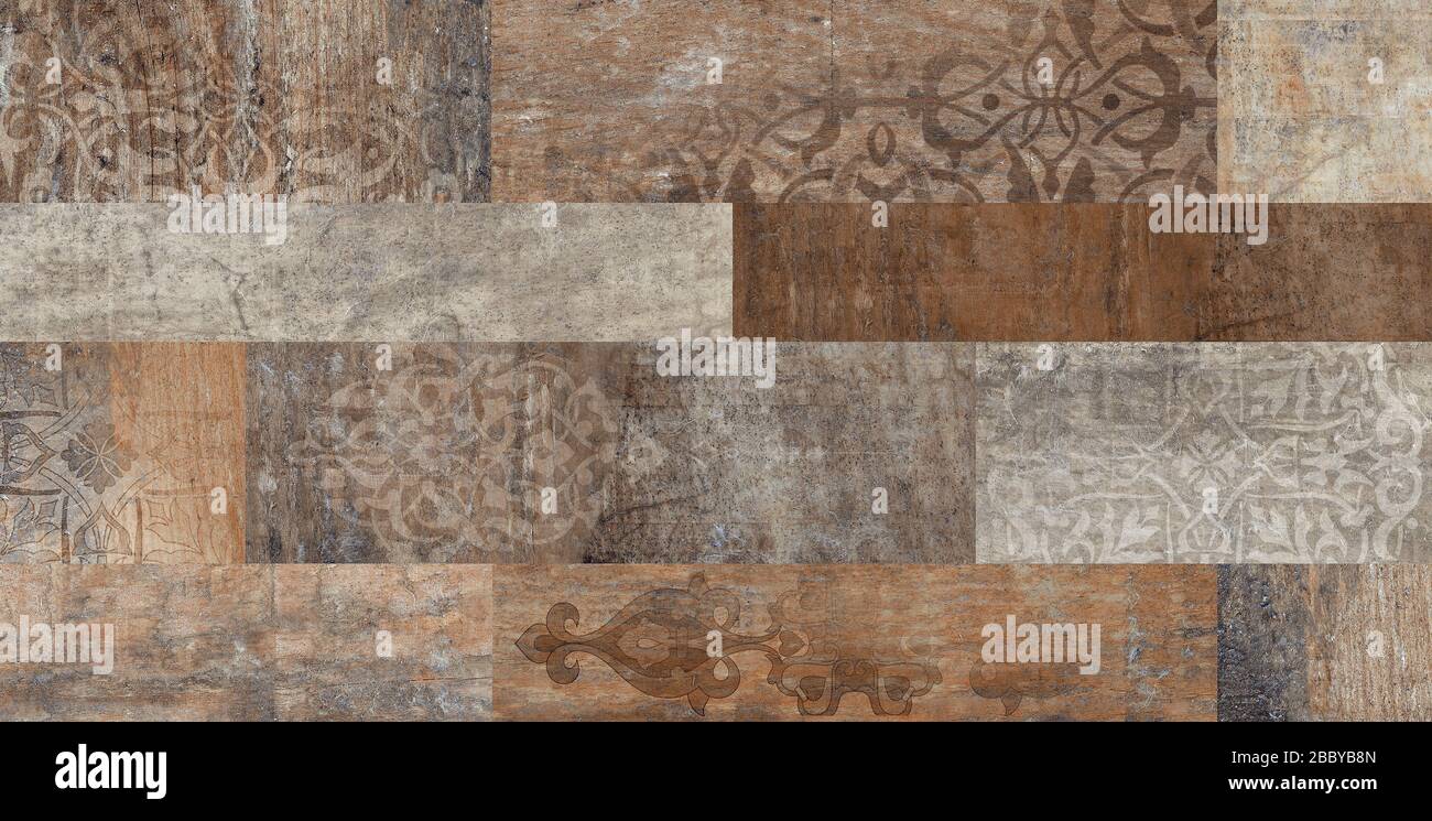 Wooden bricks with geometric pattern decor background, wooden pattern ...