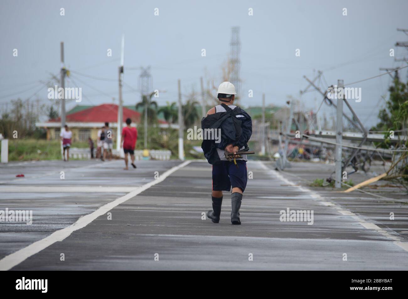 Philippine typhoon aftermath Stock Photo - Alamy