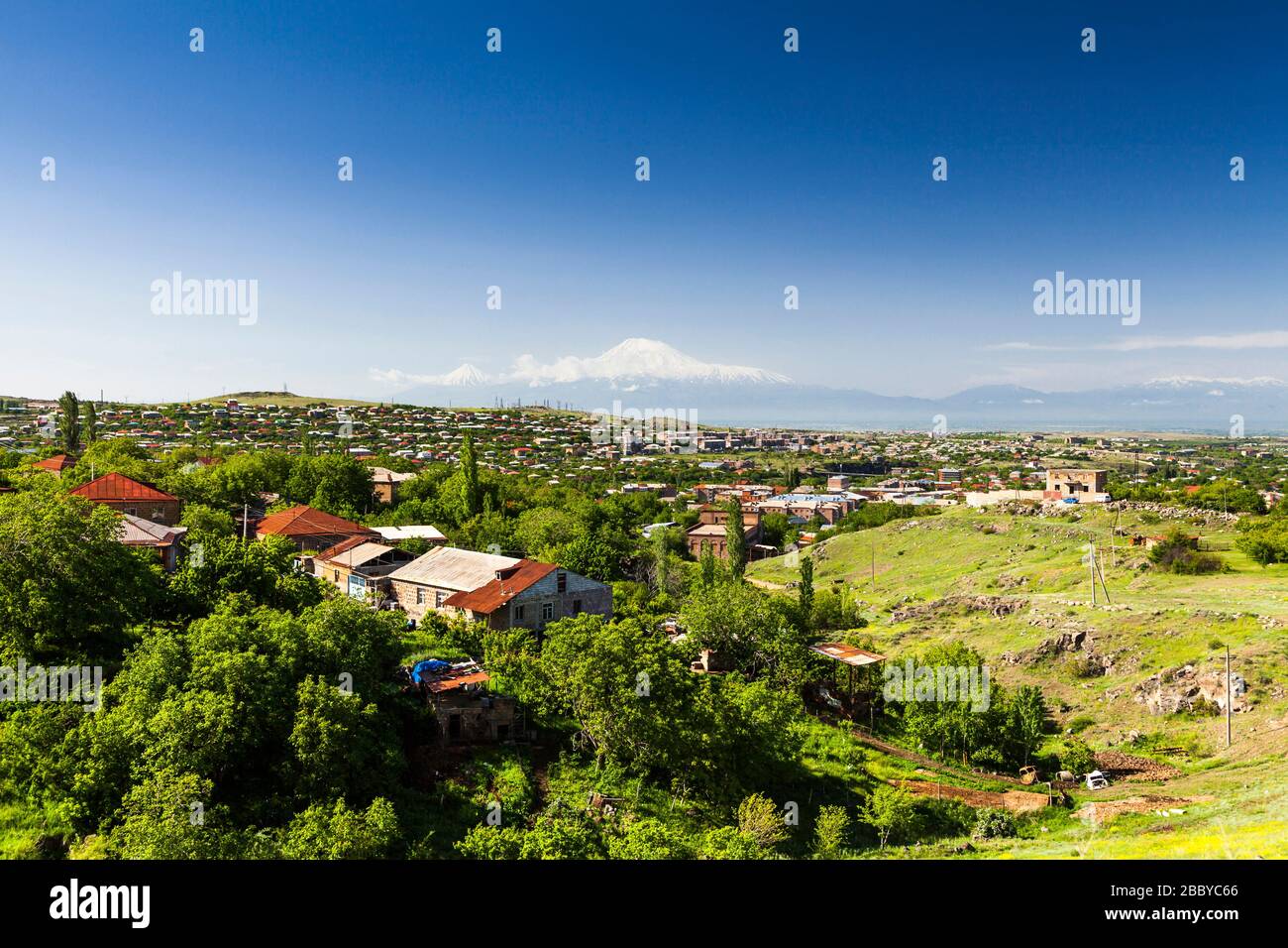 Ashtarak town, and Mount Ararat(Turkey), Ashtarak, Aragatsotn Province ...