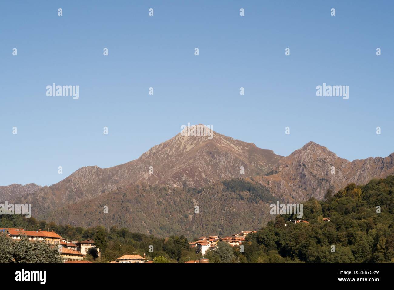 A view of the village of Trivero in Italy Stock Photo - Alamy