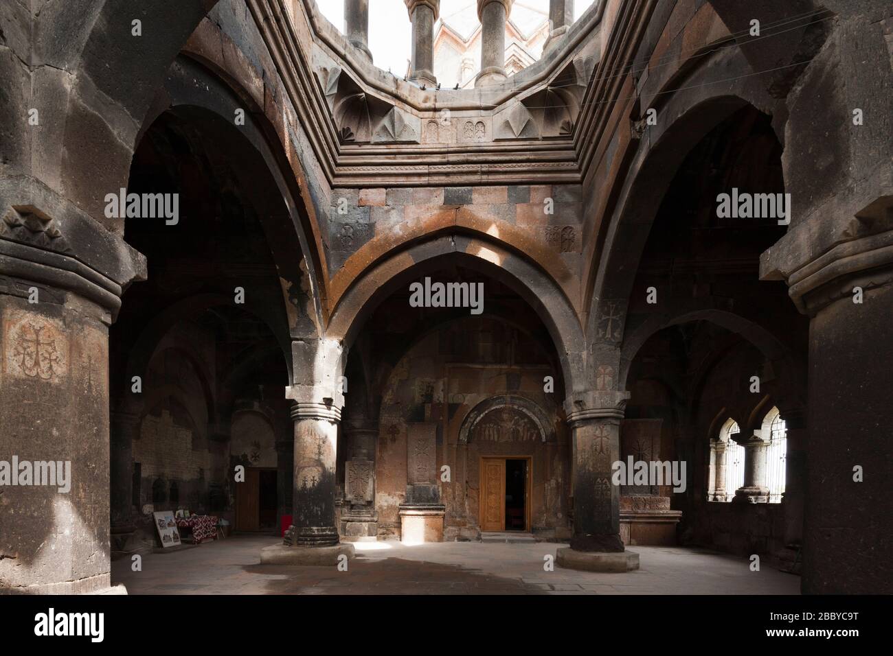 Interior of Hovhannavank, is medieval Armenian monastery, Armenian ...