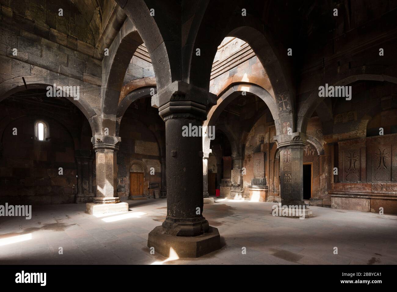Interior of Hovhannavank, is medieval Armenian monastery, Armenian ...