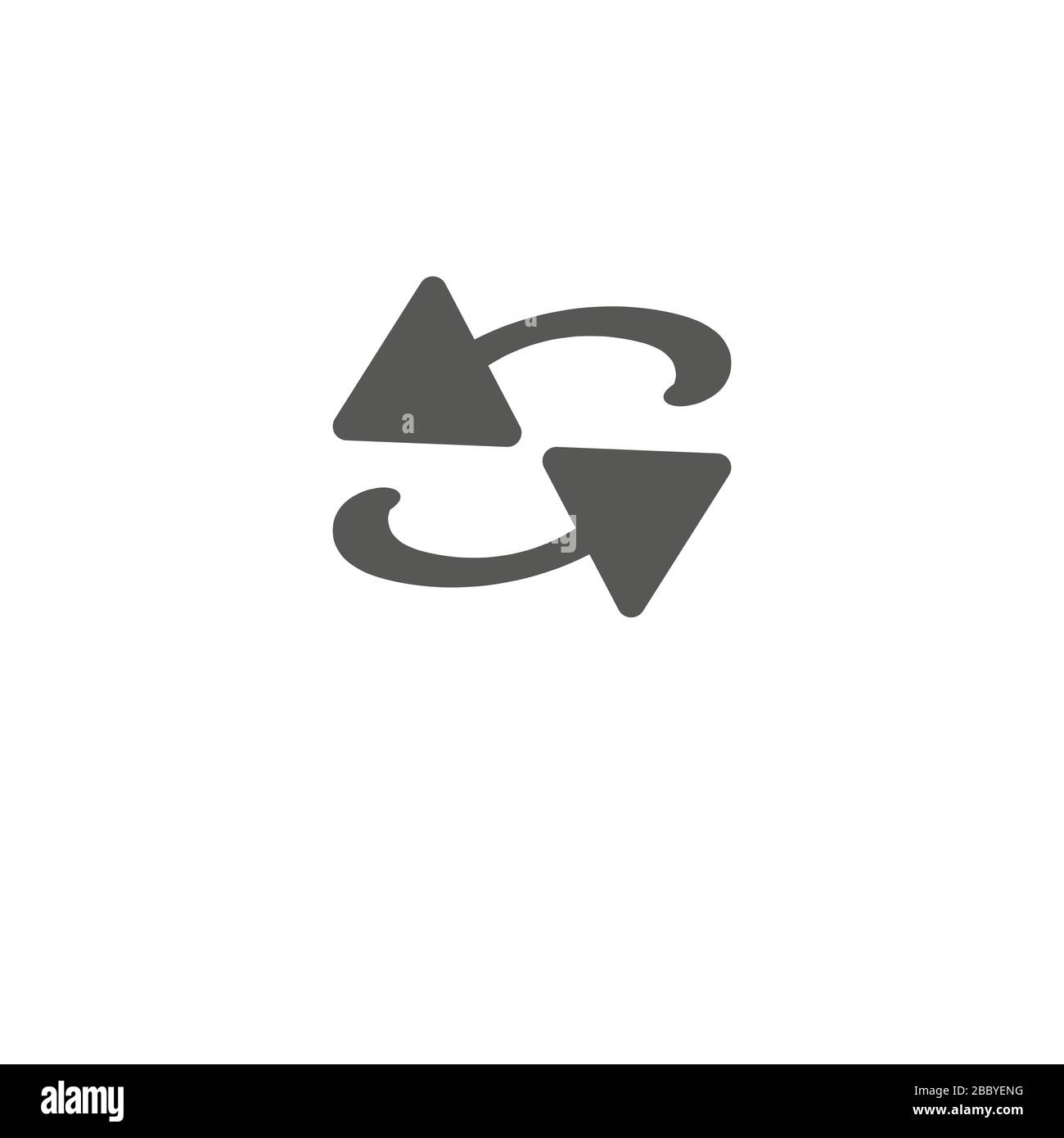 Exchange icon in flat style white background Stock Vector Image & Art ...