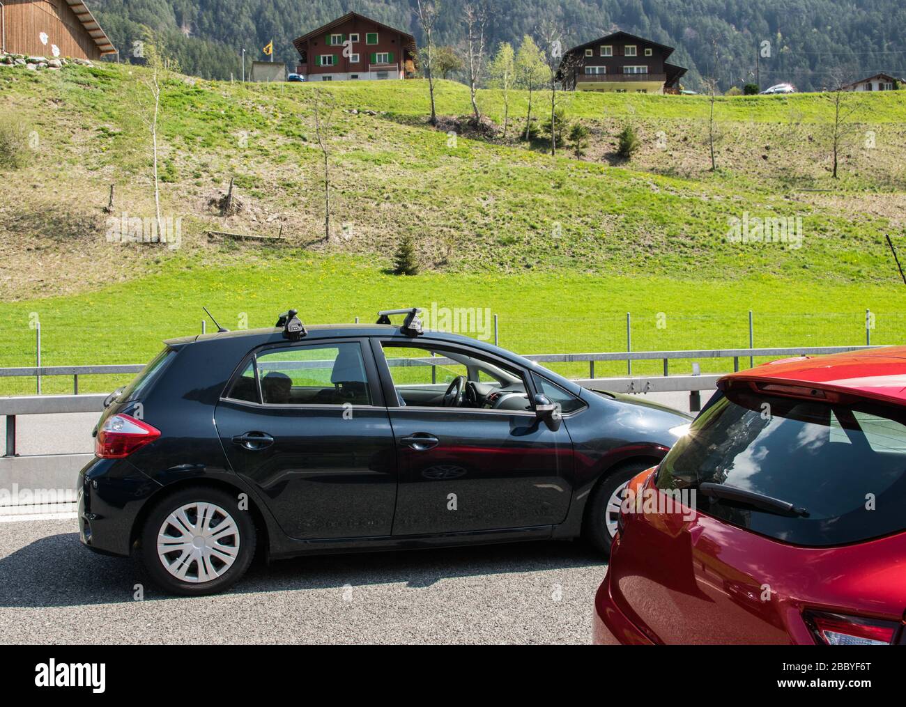 Traffic jam on the road hi-res stock photography and images - Alamy
