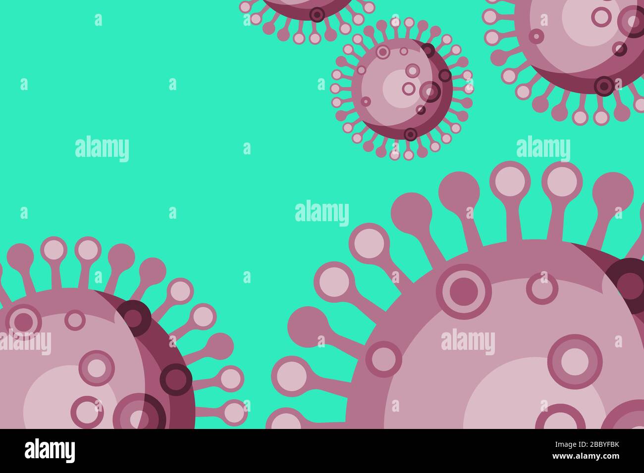 virus germ or pathogen bacteria in planet form Stock Photo - Alamy