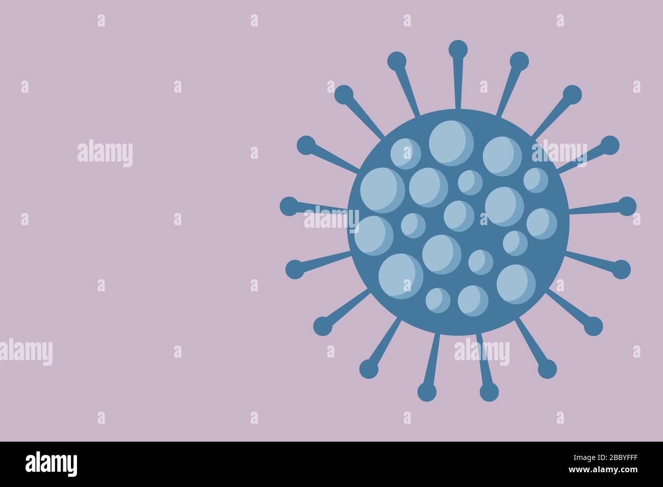 virus germ or pathogen bacteria in planet form Stock Photo - Alamy