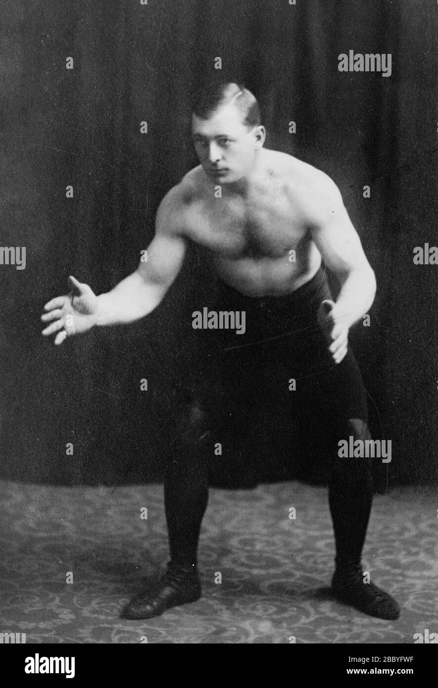 Danish champion wrestler Carl Nelson of Brooklyn ca. 1910-1915 Stock ...