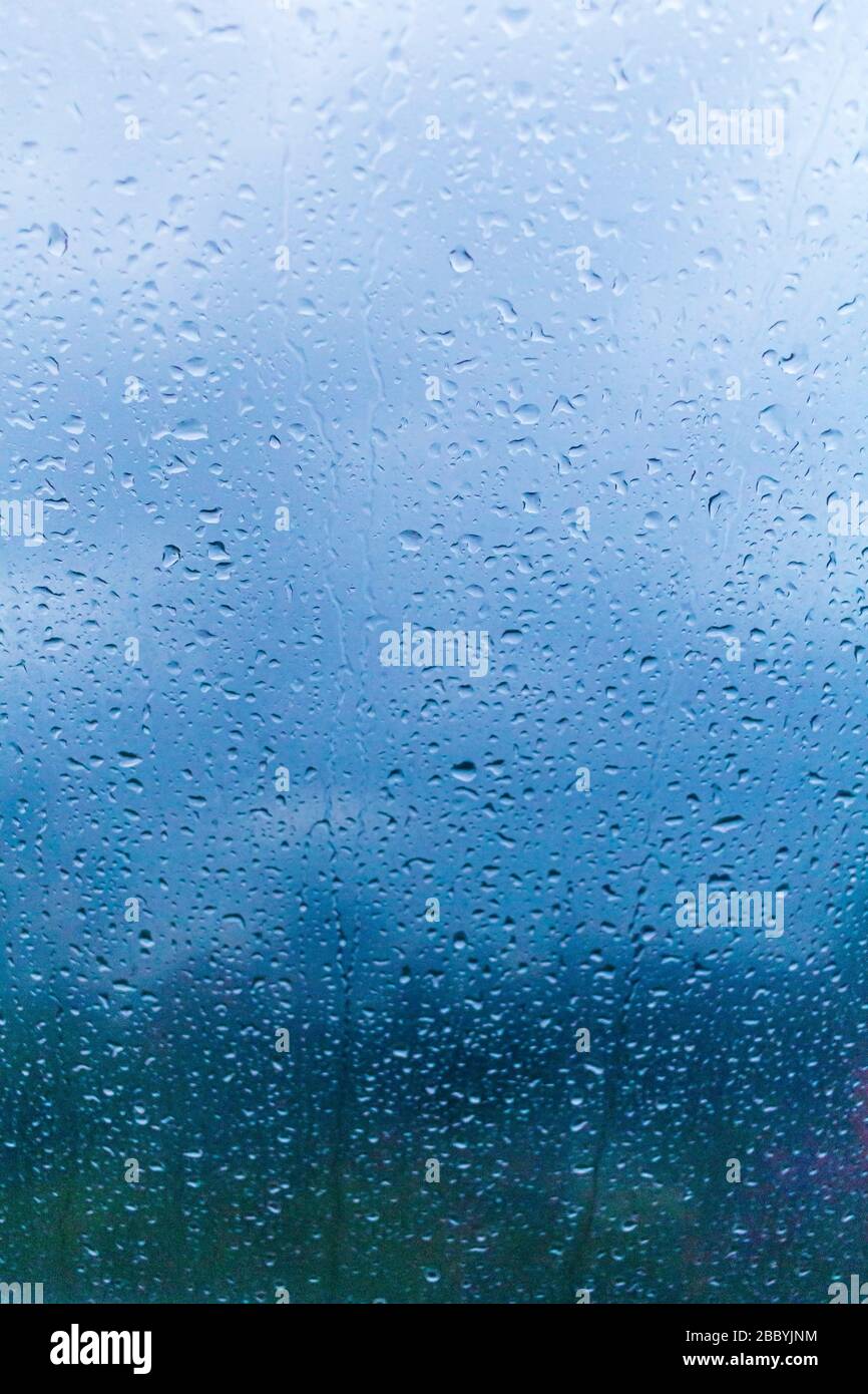 Water drops on window. Background of drops of water rain on glass ...