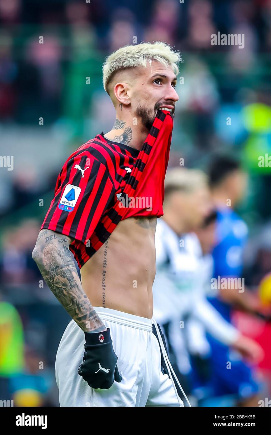 Samu Castillejo of AC Milan during italian soccer Serie A season 2019/ ...