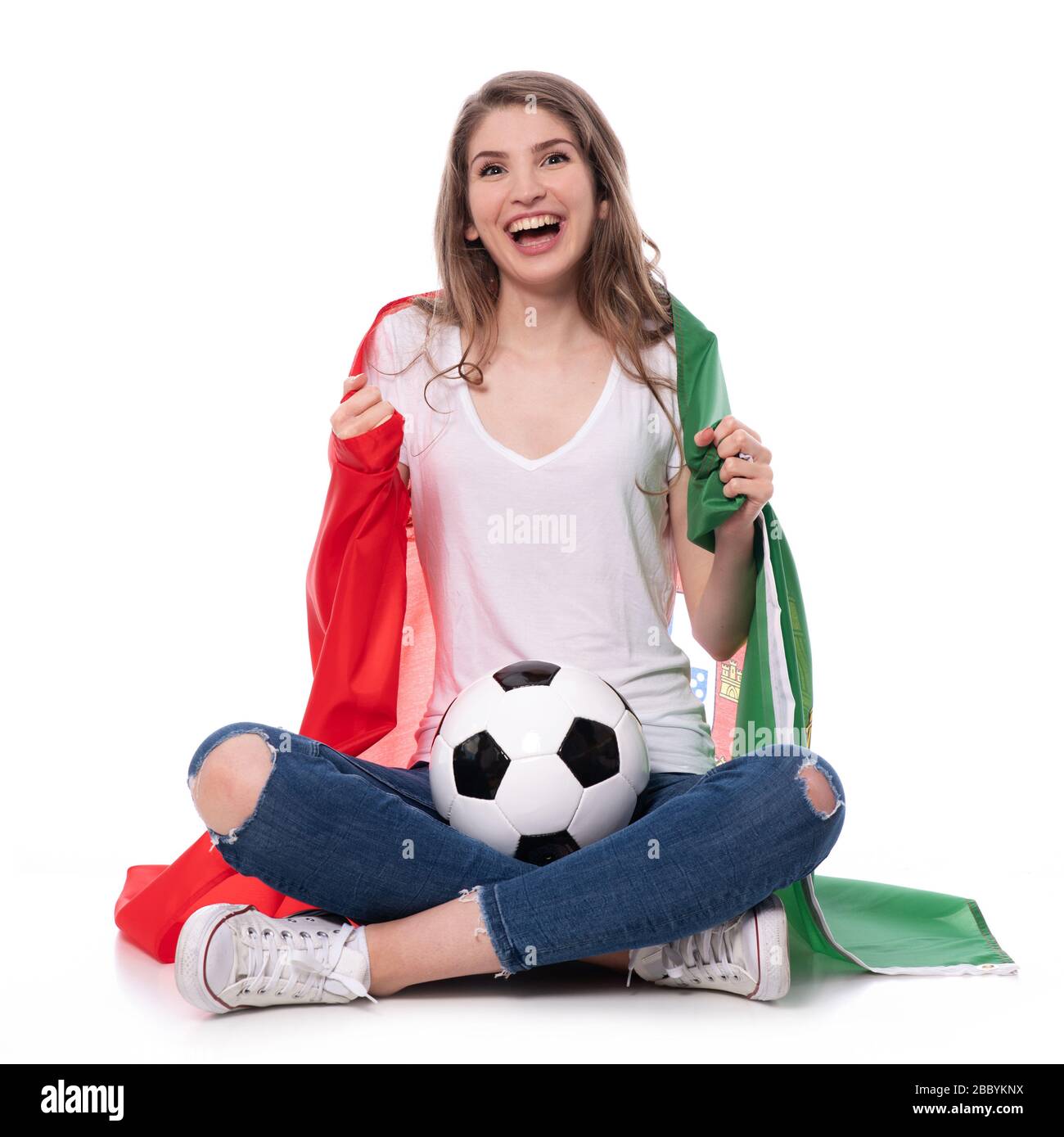 Woman soccer fan hi-res stock photography and images - Alamy