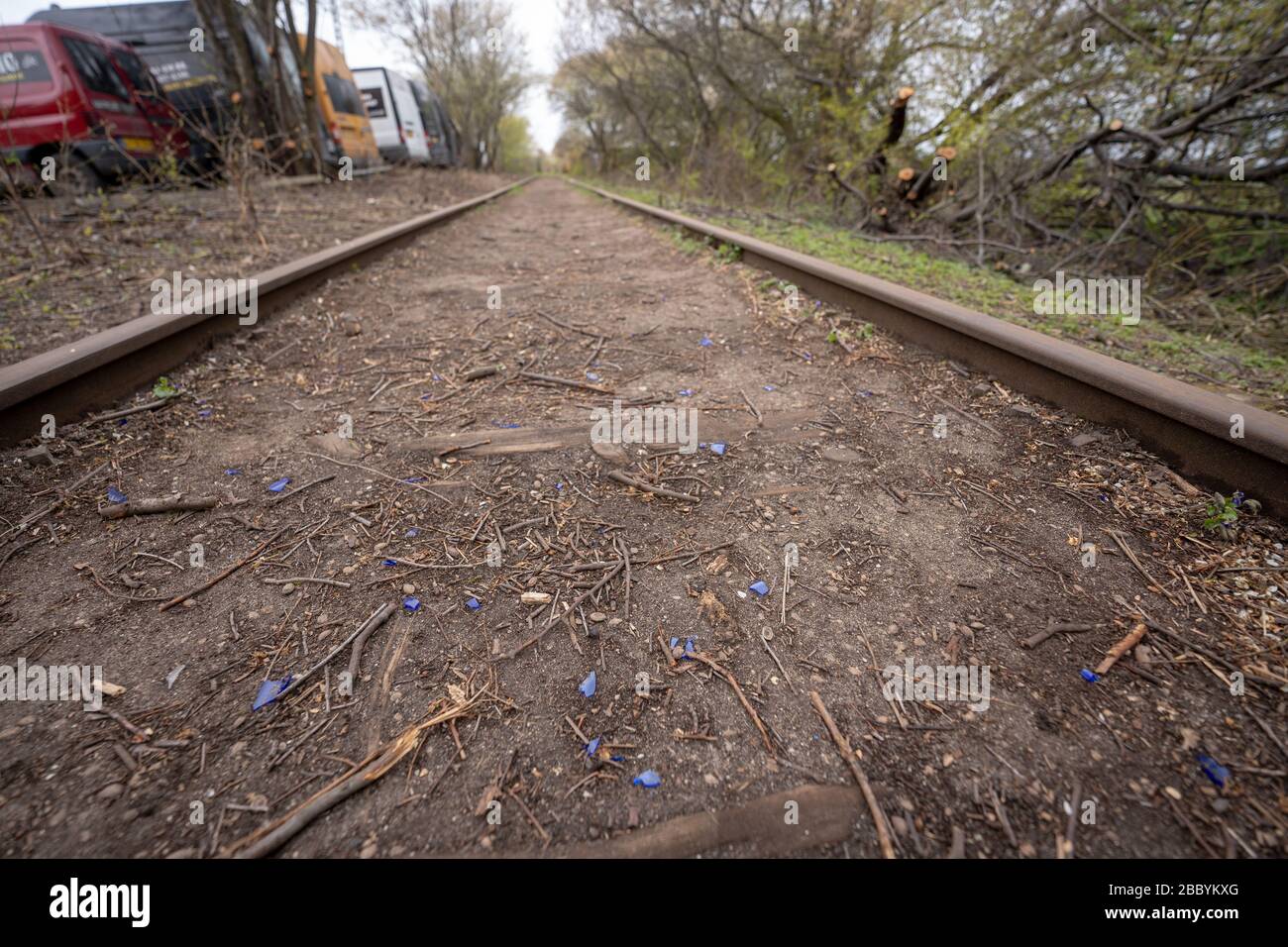 Twilight on the tracks hi-res stock photography and images - Alamy