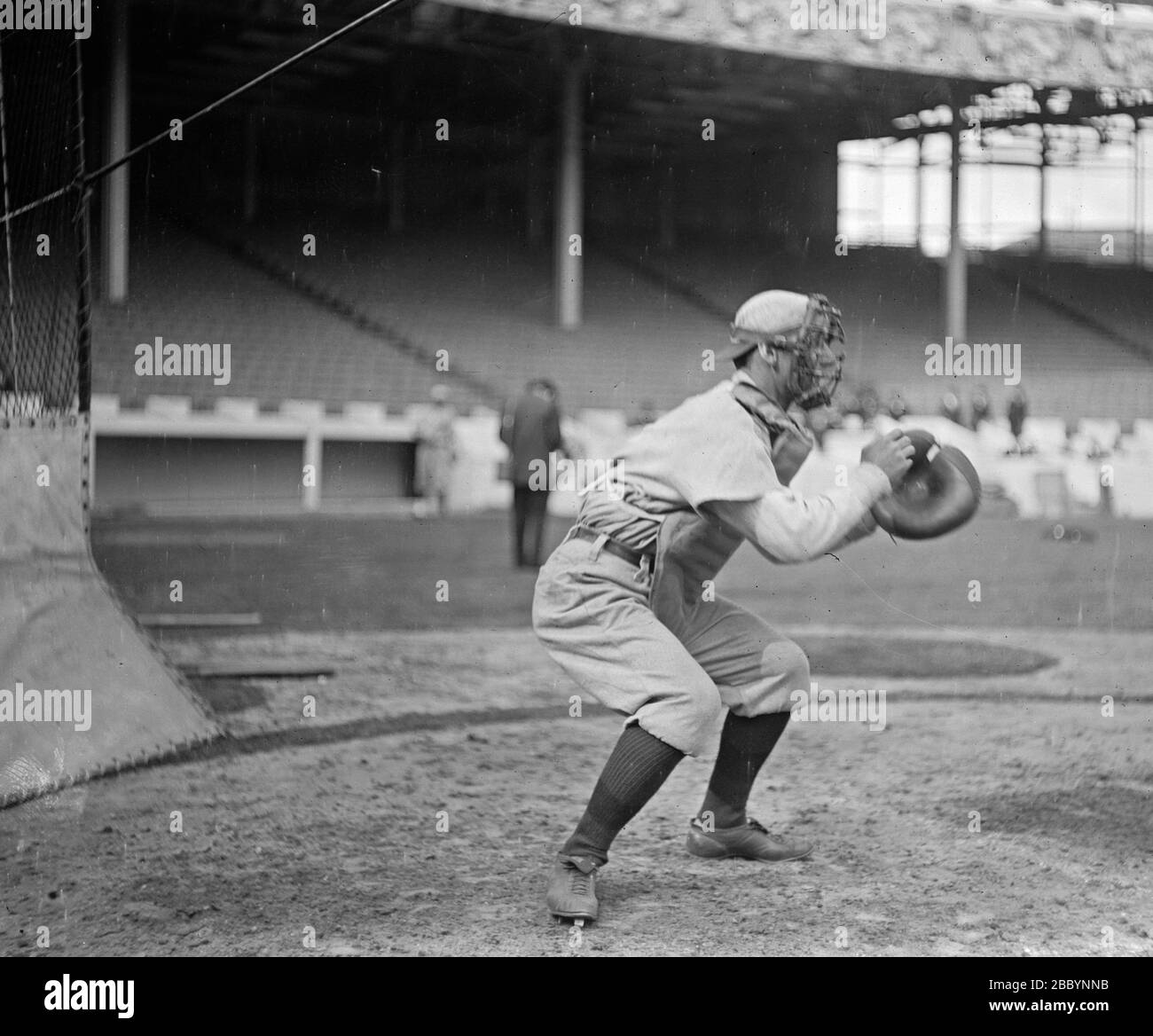 Baseball player and catcher Robert Williams (1884-1962) at the Polo ...
