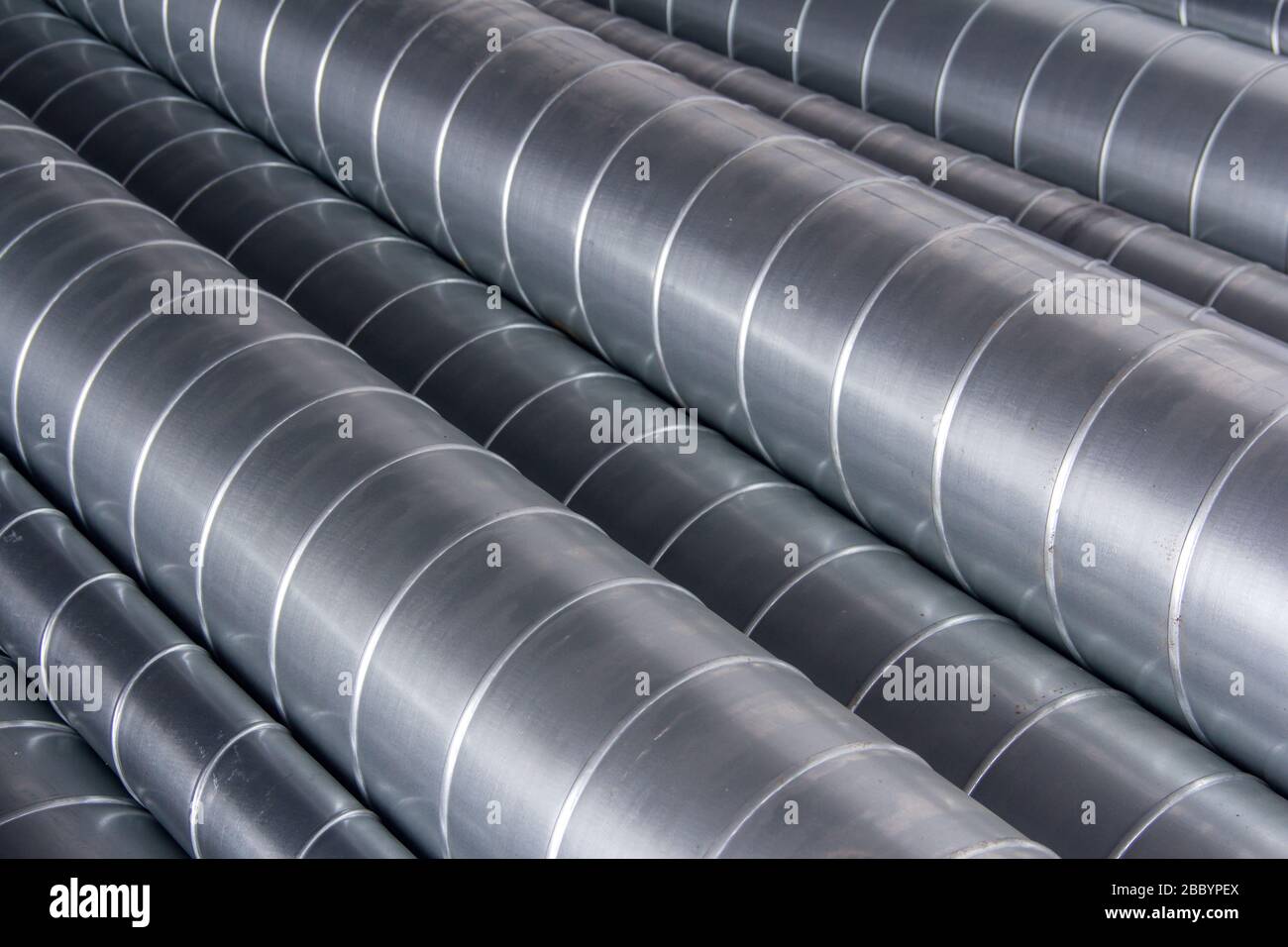 Steel pipes for ventilation system. Ventilation ducts components ...