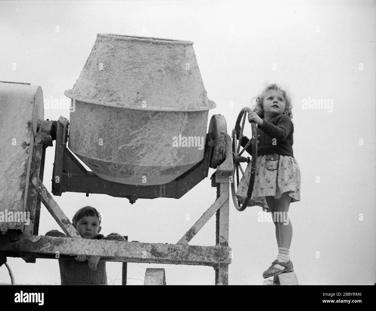 Steering the good ship Cement Mixer. I took this photo in the early ...