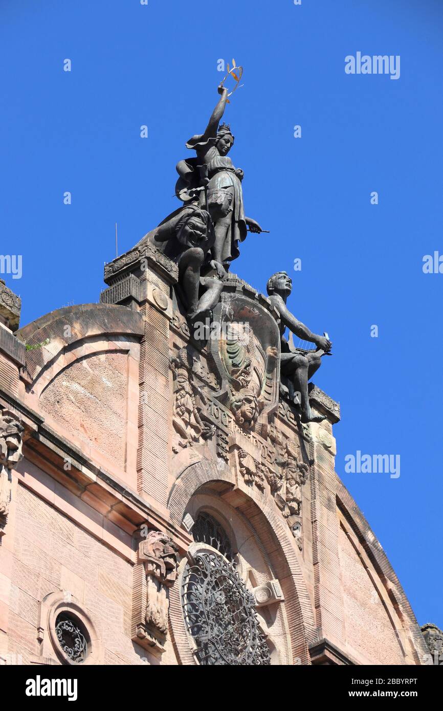 Nuremberg city, Germany. Opernhaus (Opera House) - cultural building ...