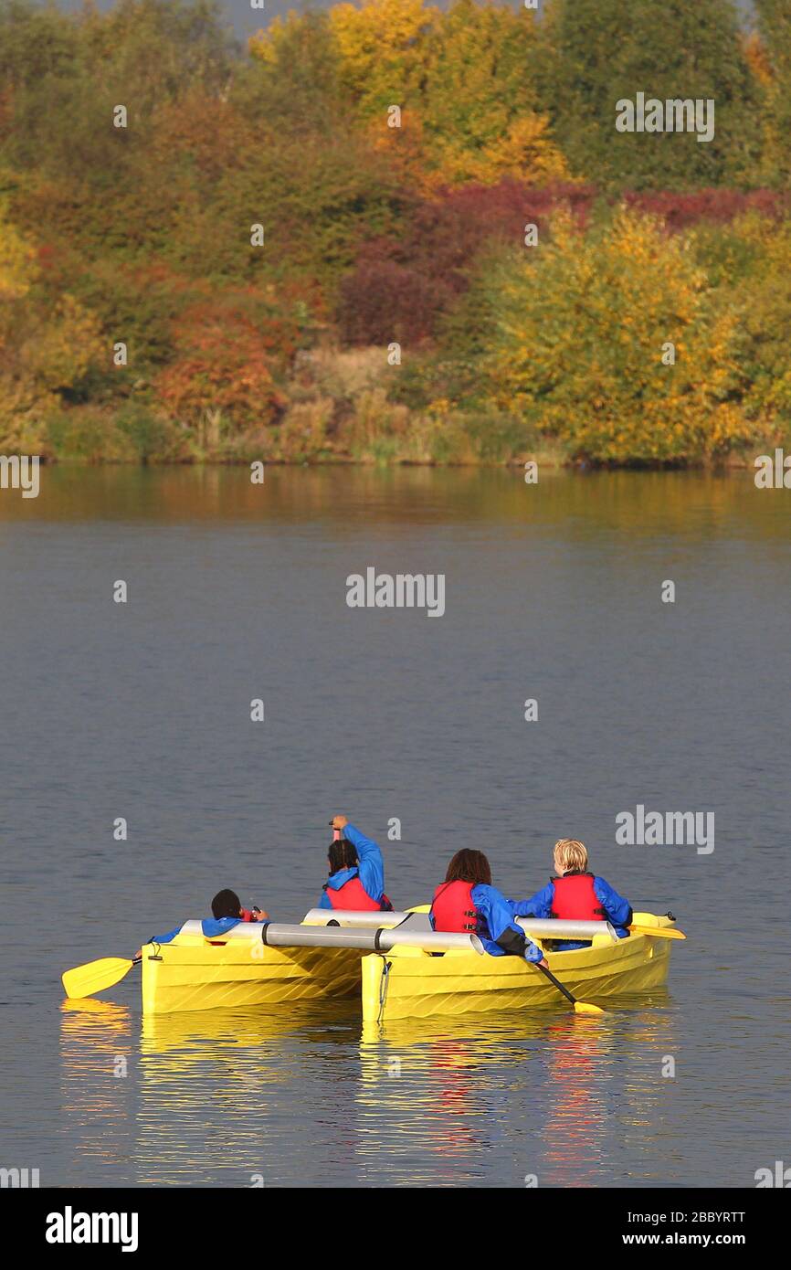 Boating, yachting, sailing activities on the lake. Fairlop Waters ...