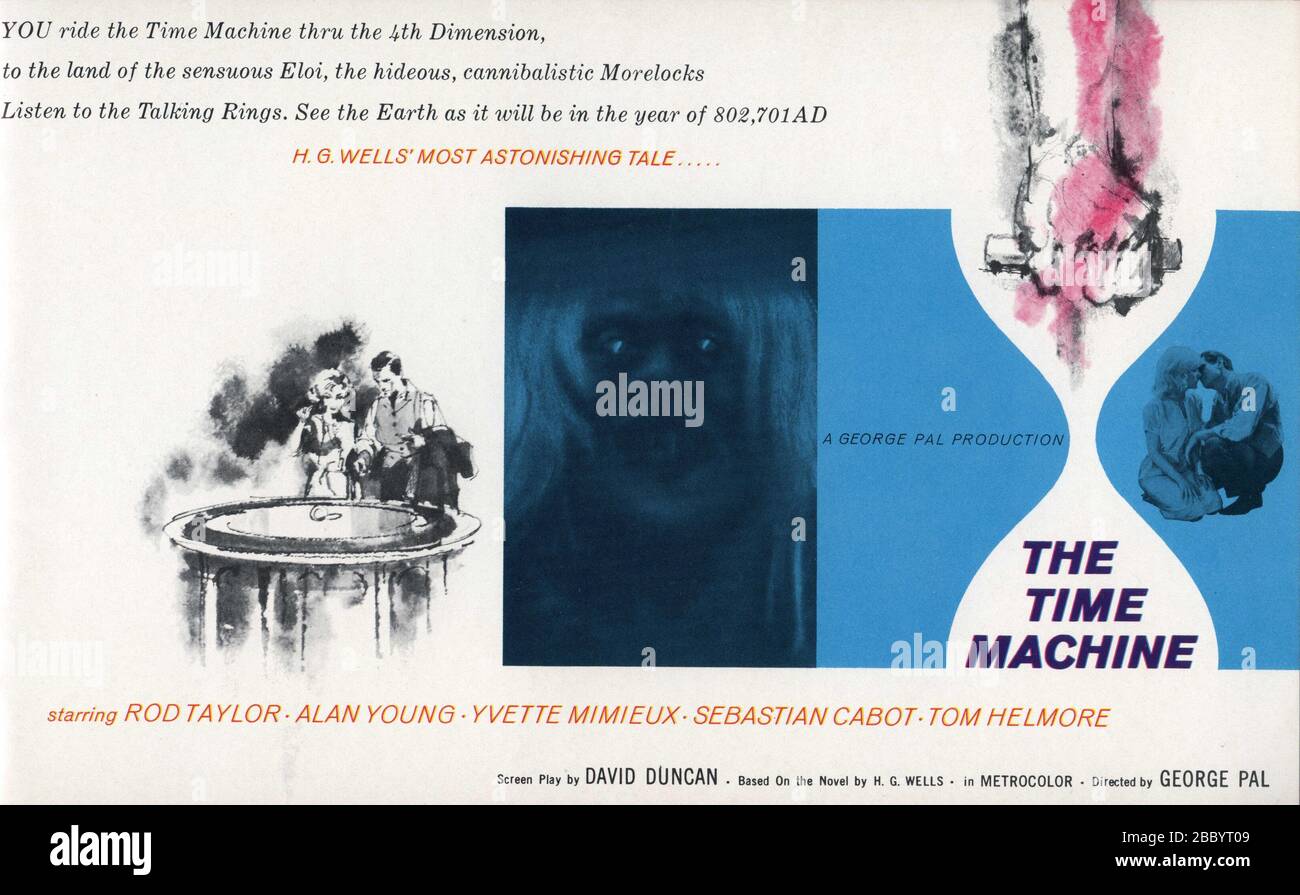 ROD TAYLOR and YVETTE MIMIEUX with MORLOCK in THE TIME MACHINE 1960 ...