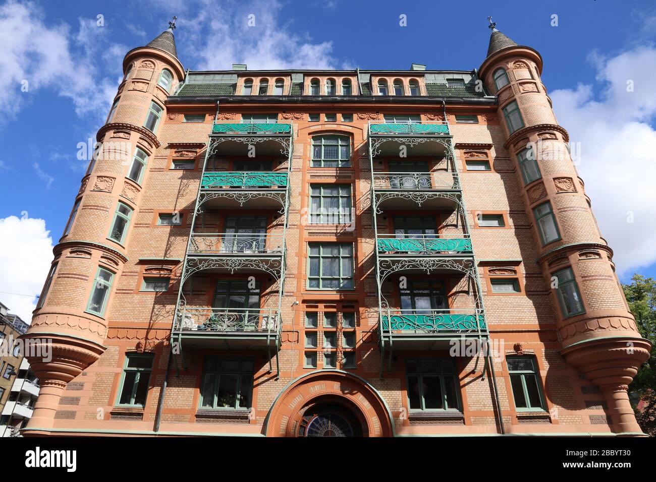 Gothenburg city in Sweden. Annedal district architecture Stock Photo ...