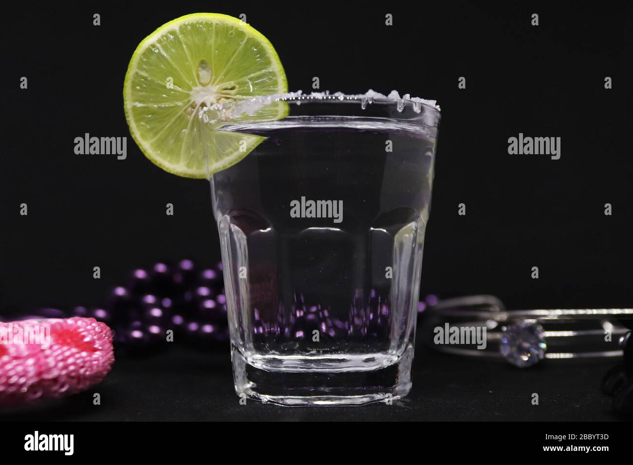 table set with couple of drinks for happy hour Stock Photo - Alamy