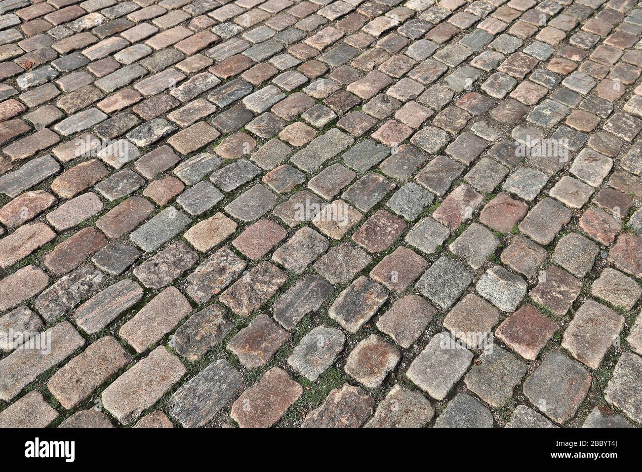 Stone paving background - granite cobblestone pattern in Gothenburg ...