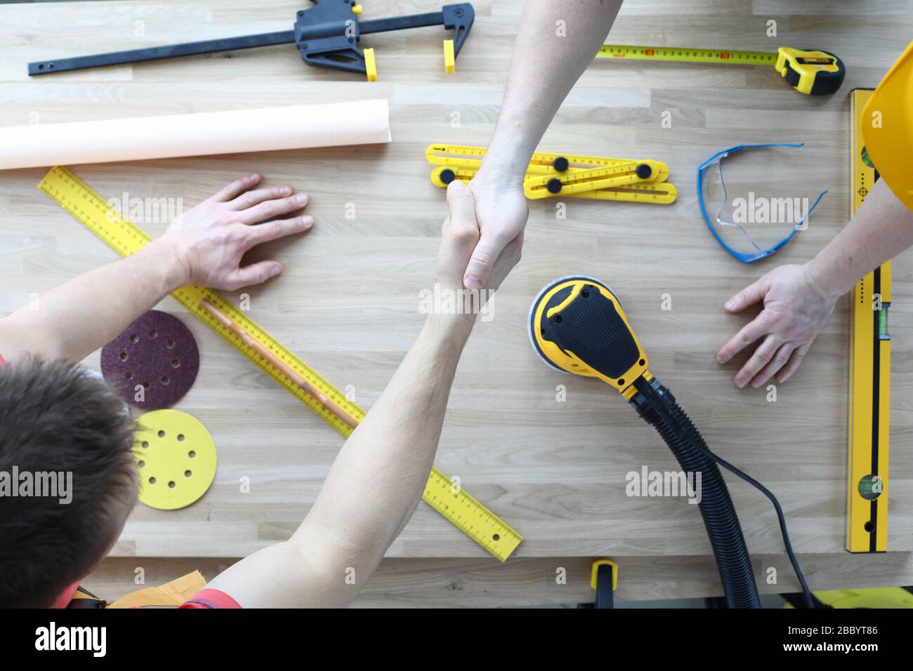 Professional builder on renovation Stock Photo - Alamy