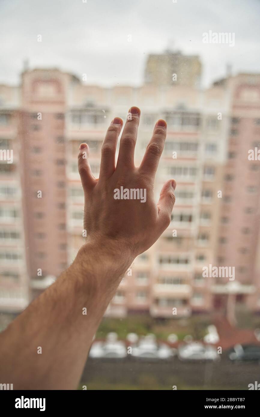 Isolation isolated stay indoors at home hi-res stock photography and ...