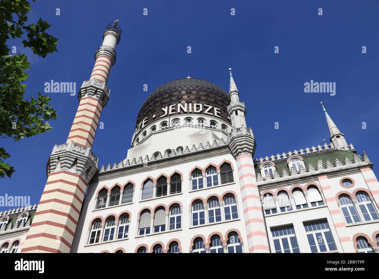 DRESDEN, GERMANY - MAY 10, 2018: Yenidze building former cigarette ...