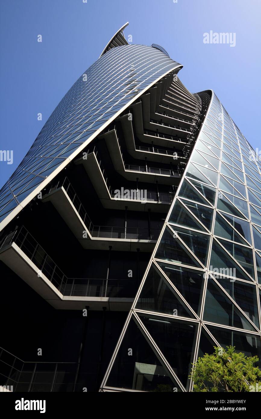 NAGOYA, JAPAN - APRIL 28, 2012: Mode Gakuen Spiral Towers building in ...