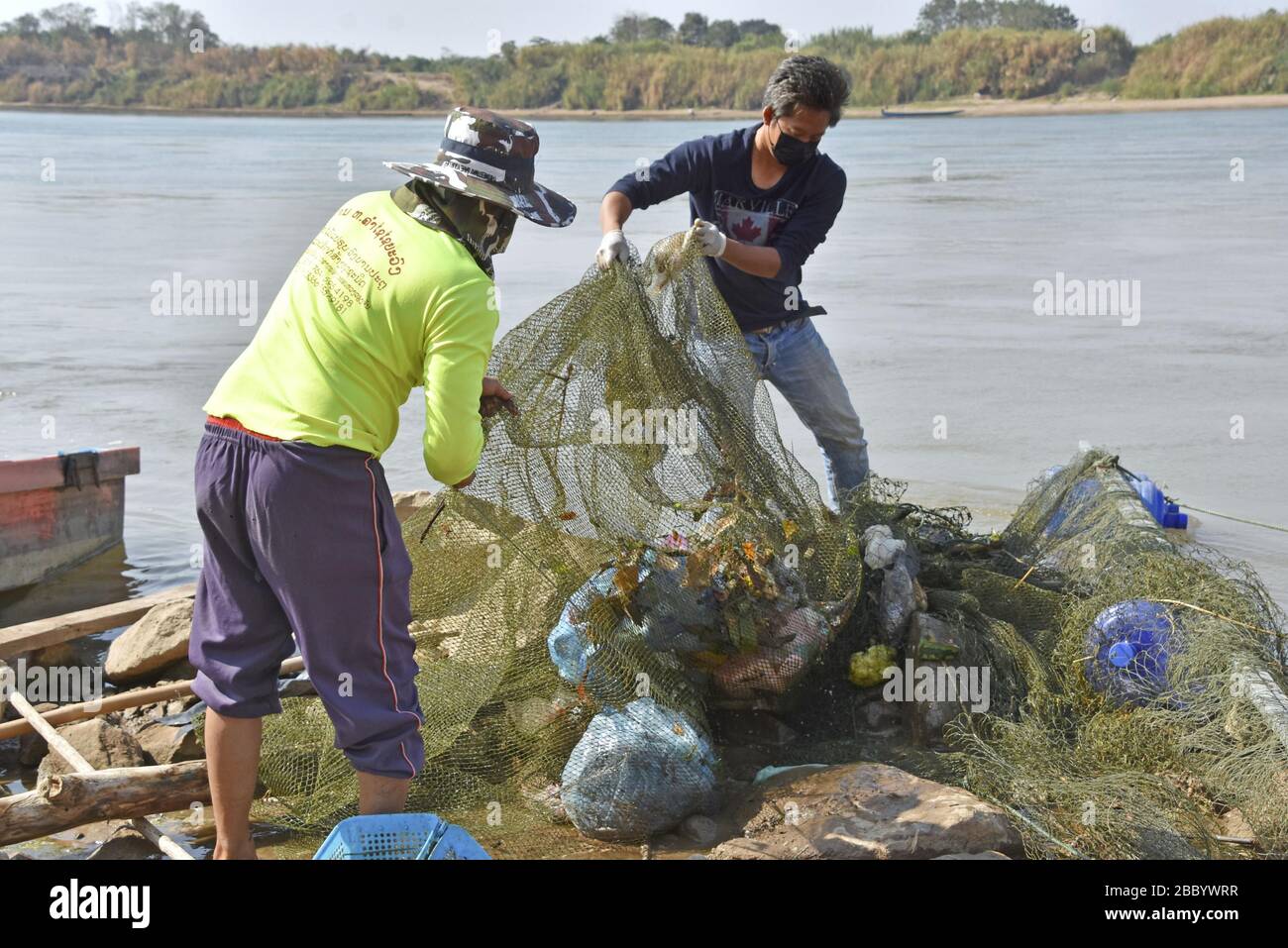 Photo taken in February 2020 in Vientian, the capital of Laos, shows ...