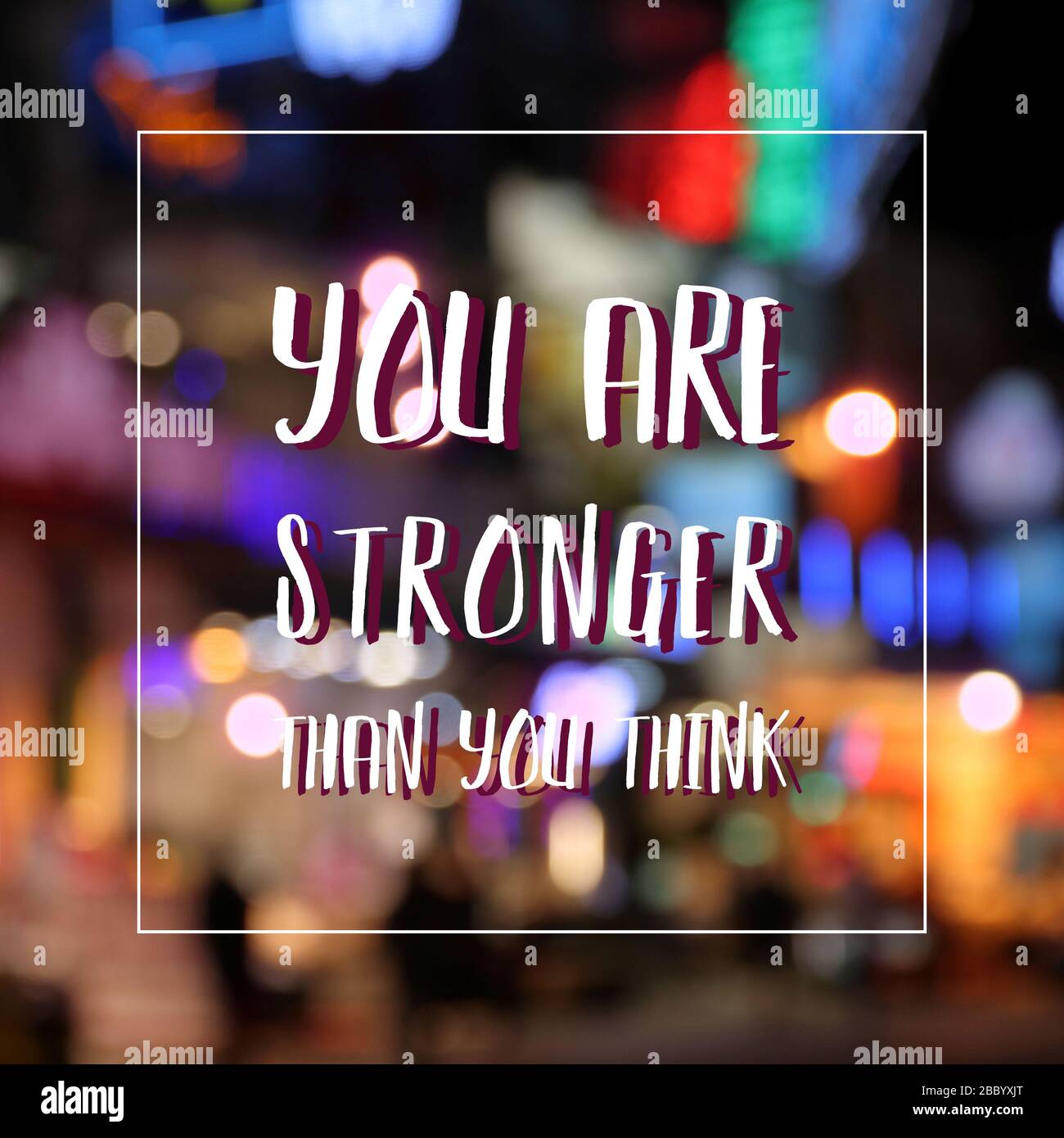 You are stronger than you think. Workplace inspirational quote poster ...