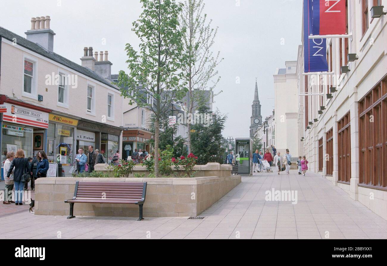 1994, Falkirk Town centre, central Scotland, UK Stock Photo - Alamy