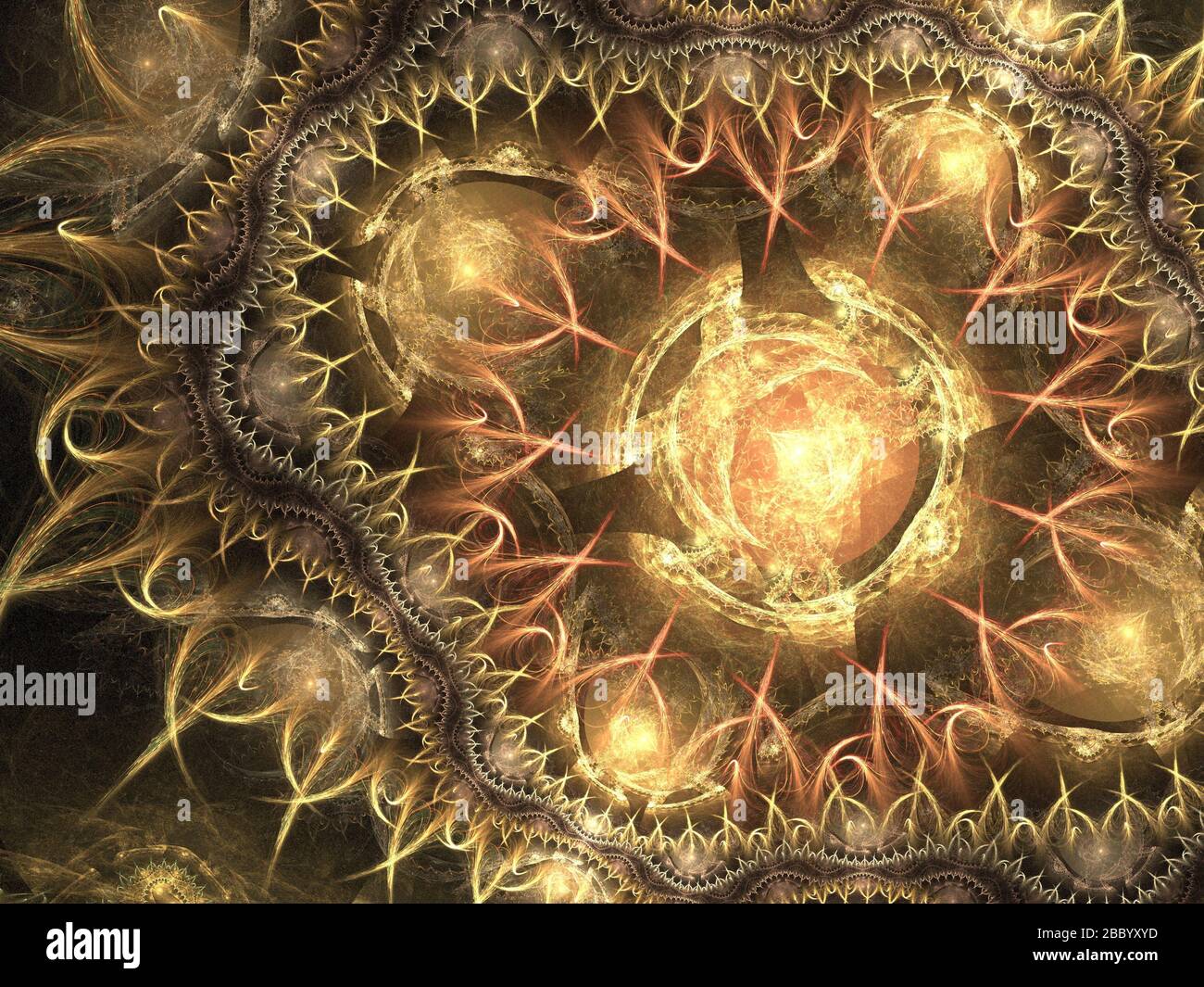 Graphics abstract texture. Computer rendered background. 3D fractal ...