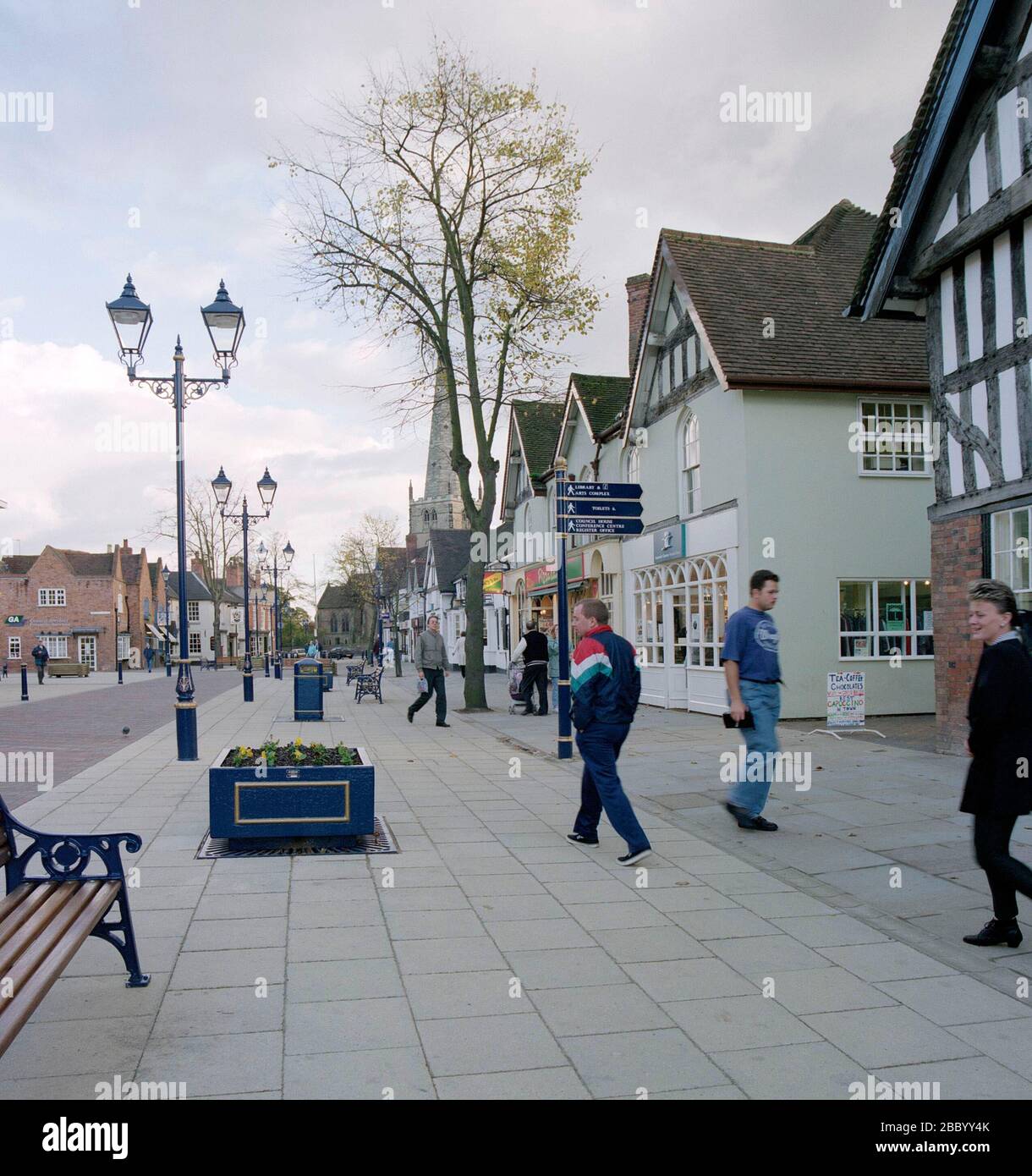 1994, Solihull Town Centre, West Midlands, England, UK Stock Photo - Alamy