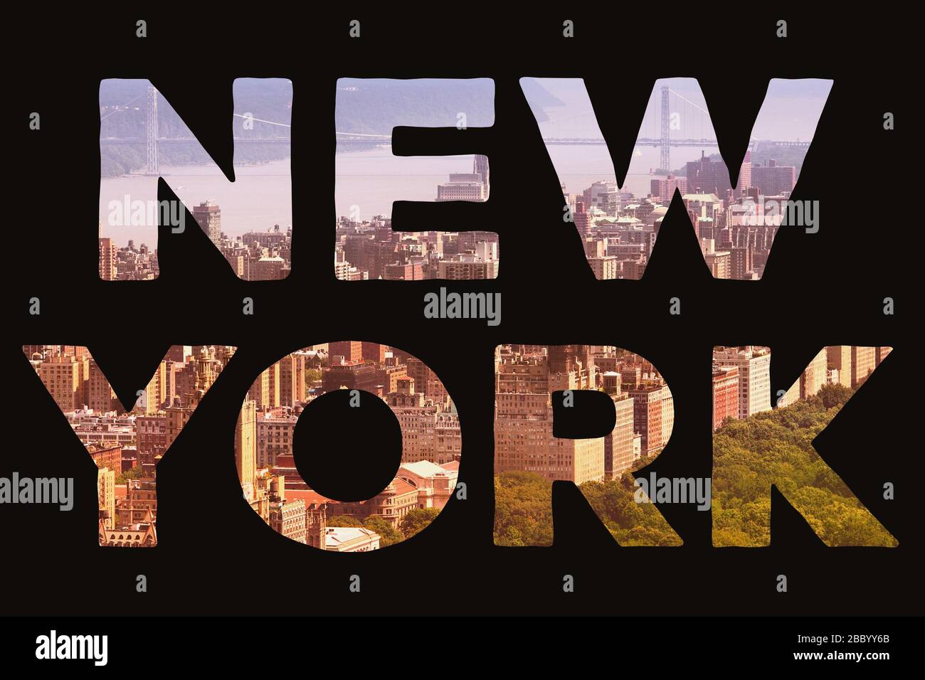 New york text hi-res stock photography and images - Alamy