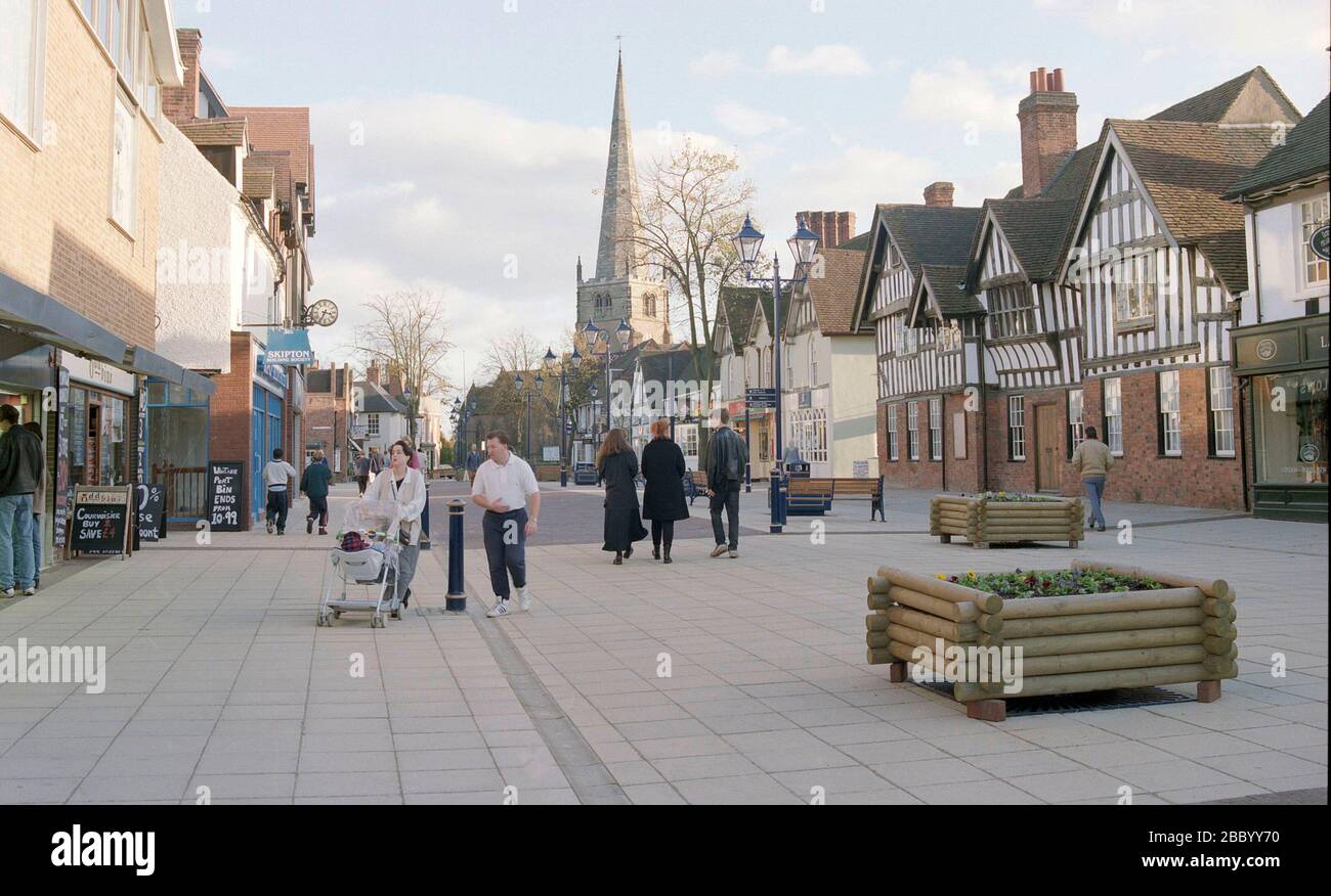 1994, Solihull Town Centre, West Midlands, England, UK Stock Photo - Alamy