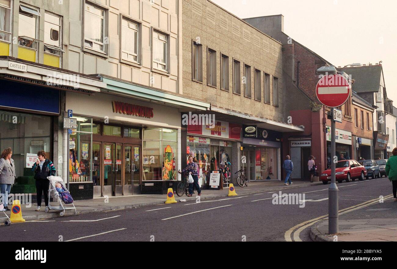1994, Stranraer Town centre, South West Scotland, UK Stock Photo - Alamy