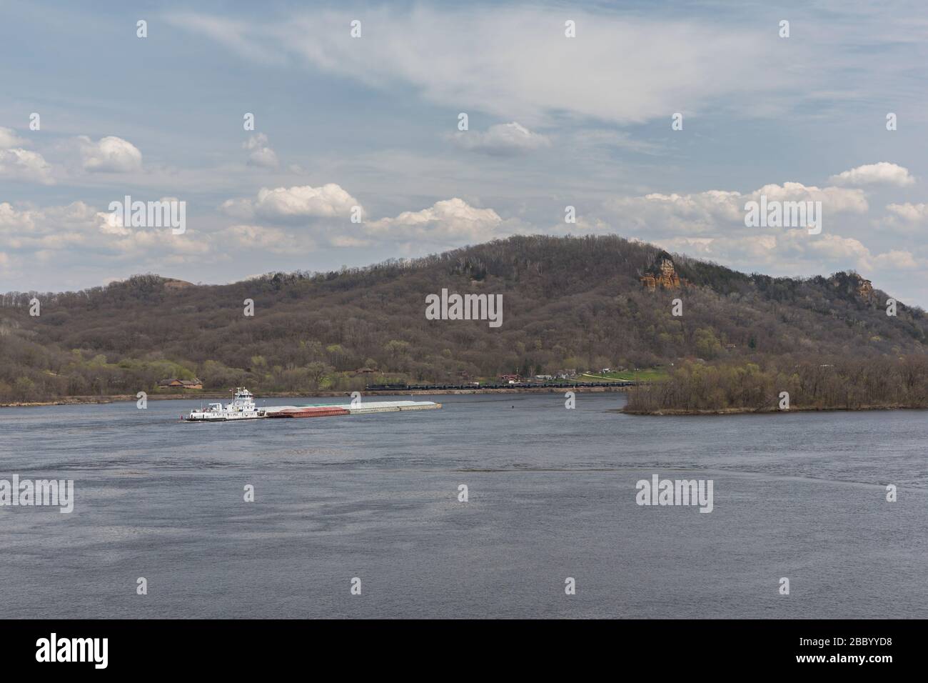 Container ship on mississippi river hi-res stock photography and images ...