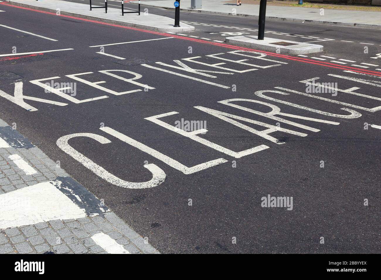 Keep crossing clear sign hi-res stock photography and images - Alamy