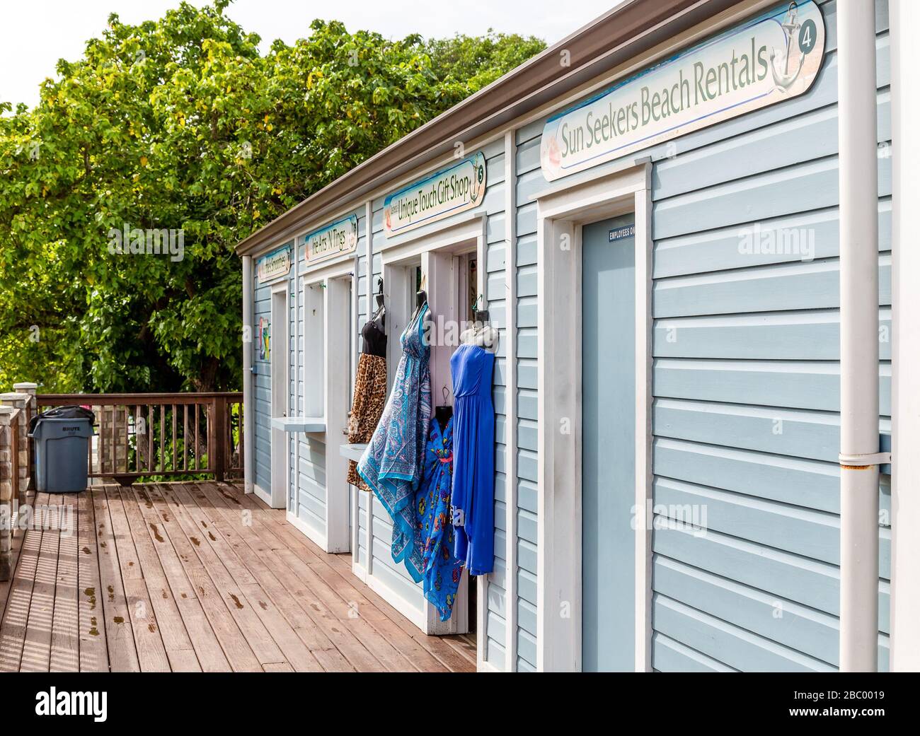 Souvenir Shops in St Thomas Stock Photo - Alamy
