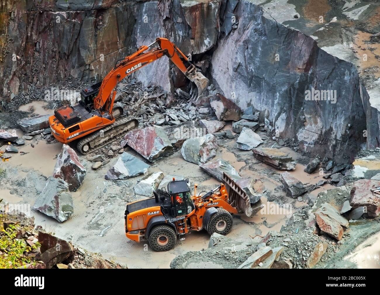 Slate Quarry #2 Stock Photo - Alamy