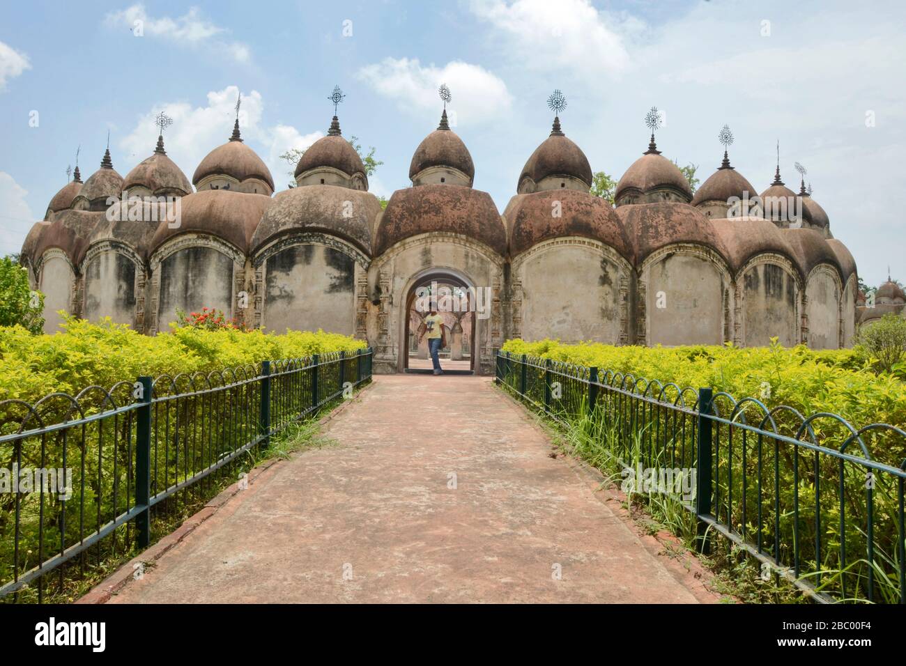 108 shiva temple ambika kalna bardhaman west bengal hi-res stock ...