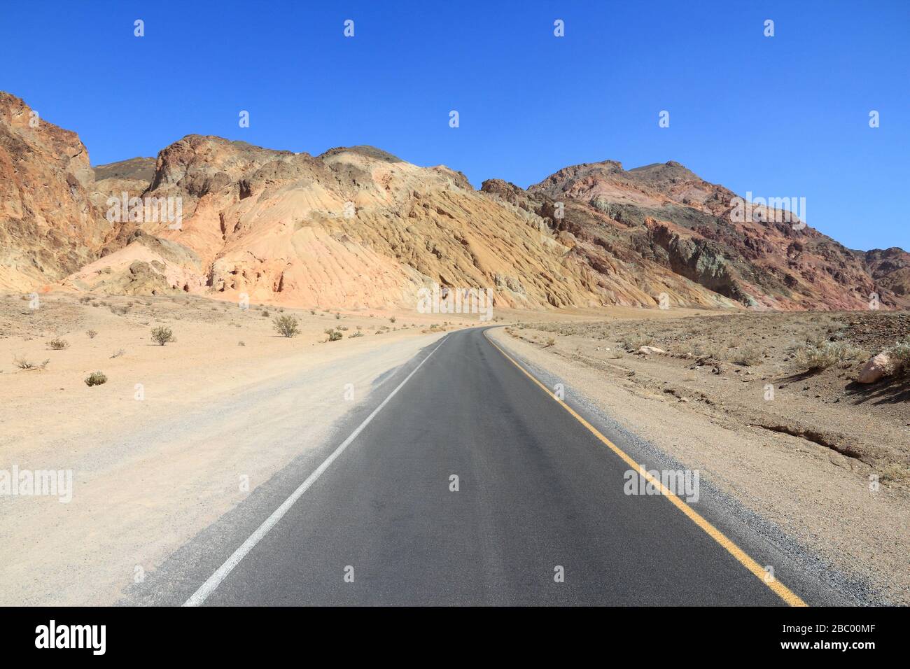 Artist Drive in Death Valley National Park, California, USA Stock Photo ...