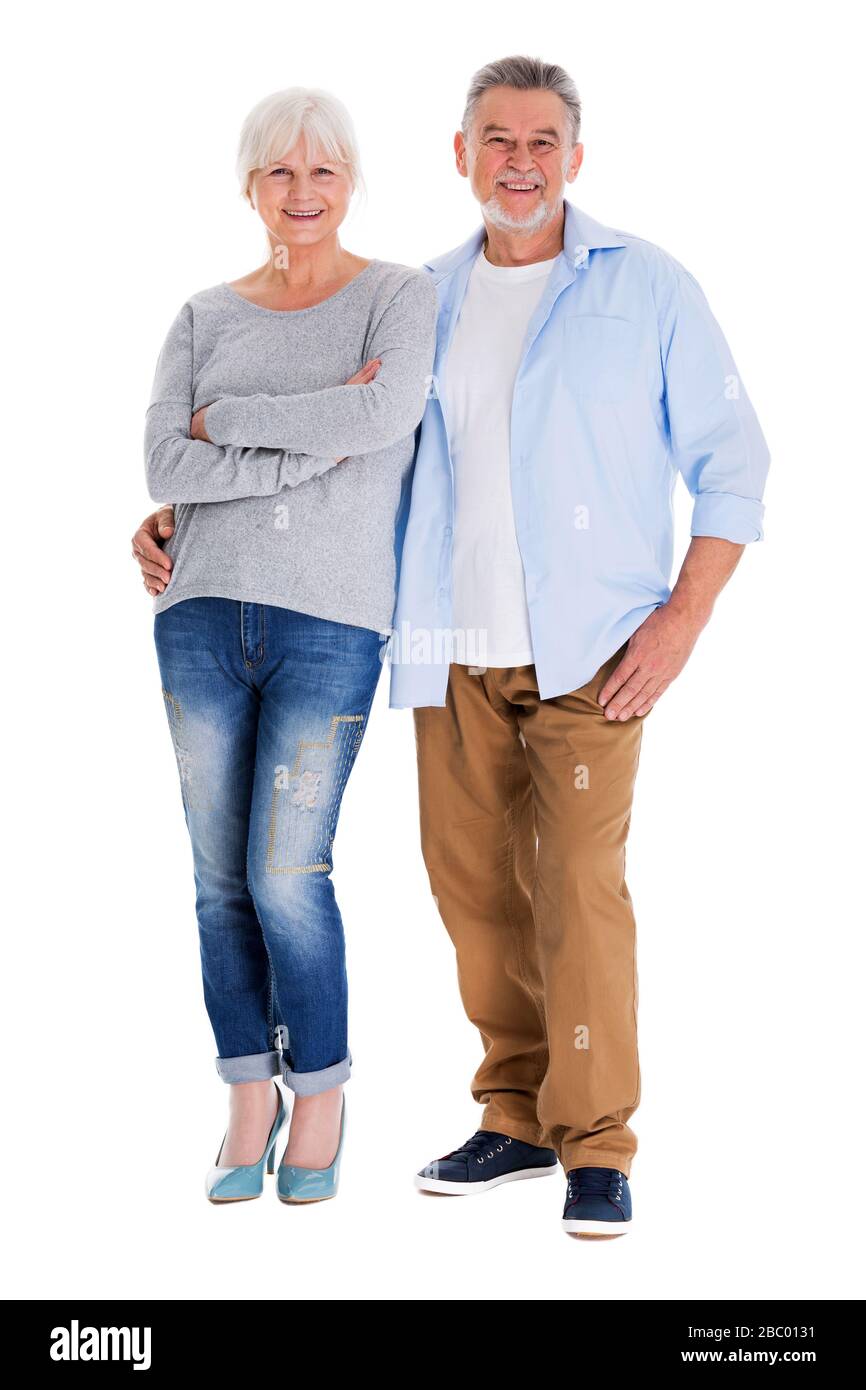 Elderly white couple Cut Out Stock Images & Pictures - Alamy