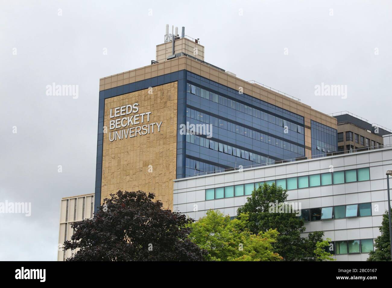 LEEDS, UK - JULY 12, 2016: Leeds Beckett University in the UK. The ...