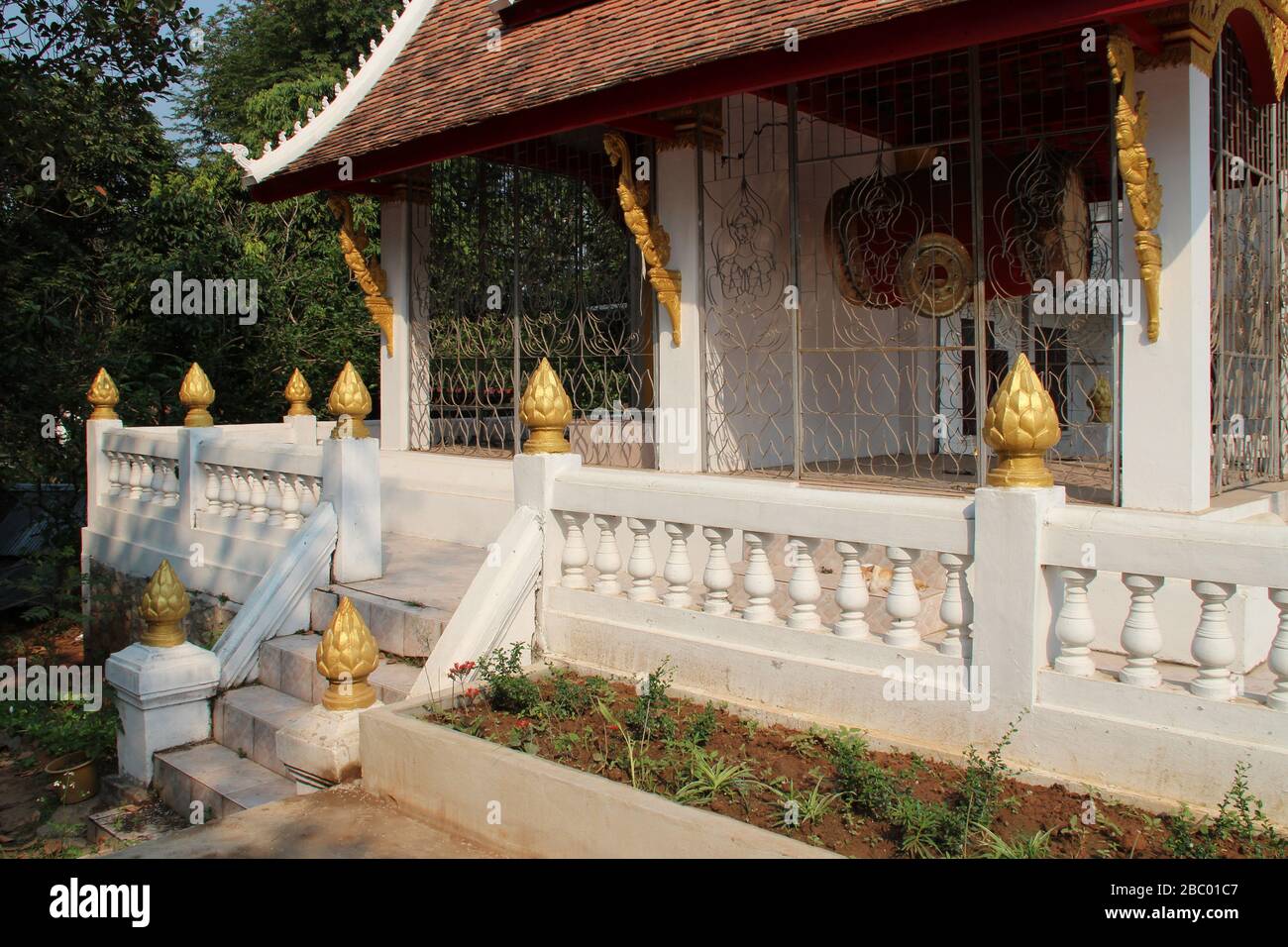 buddhist temple (Wat Boupha Viphasana Ram) in luang prabang (laos Stock ...