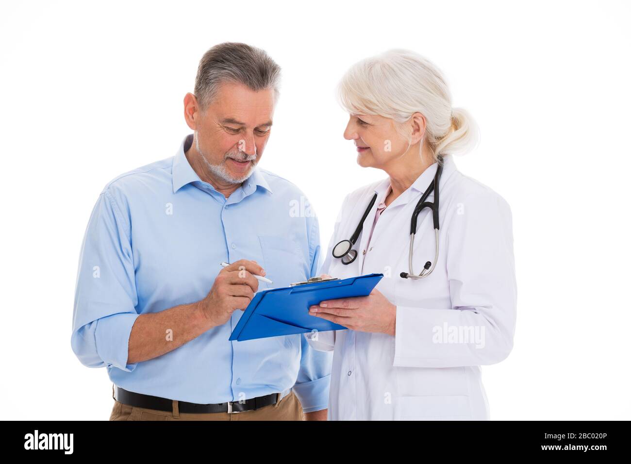 Female doctor office patient couple hi-res stock photography and images ...