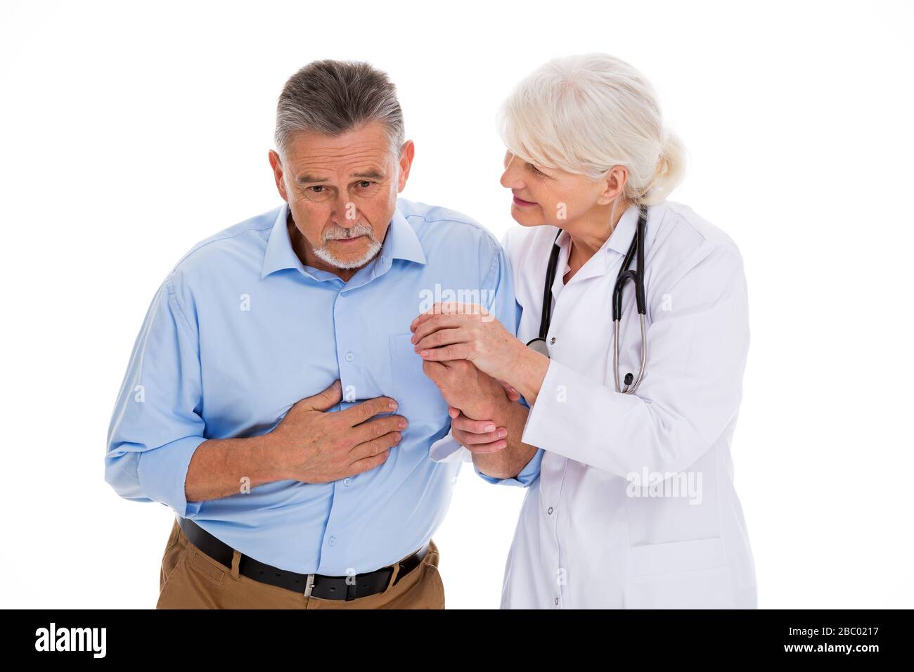 Senior practitioner doctor woman Cut Out Stock Images & Pictures - Alamy