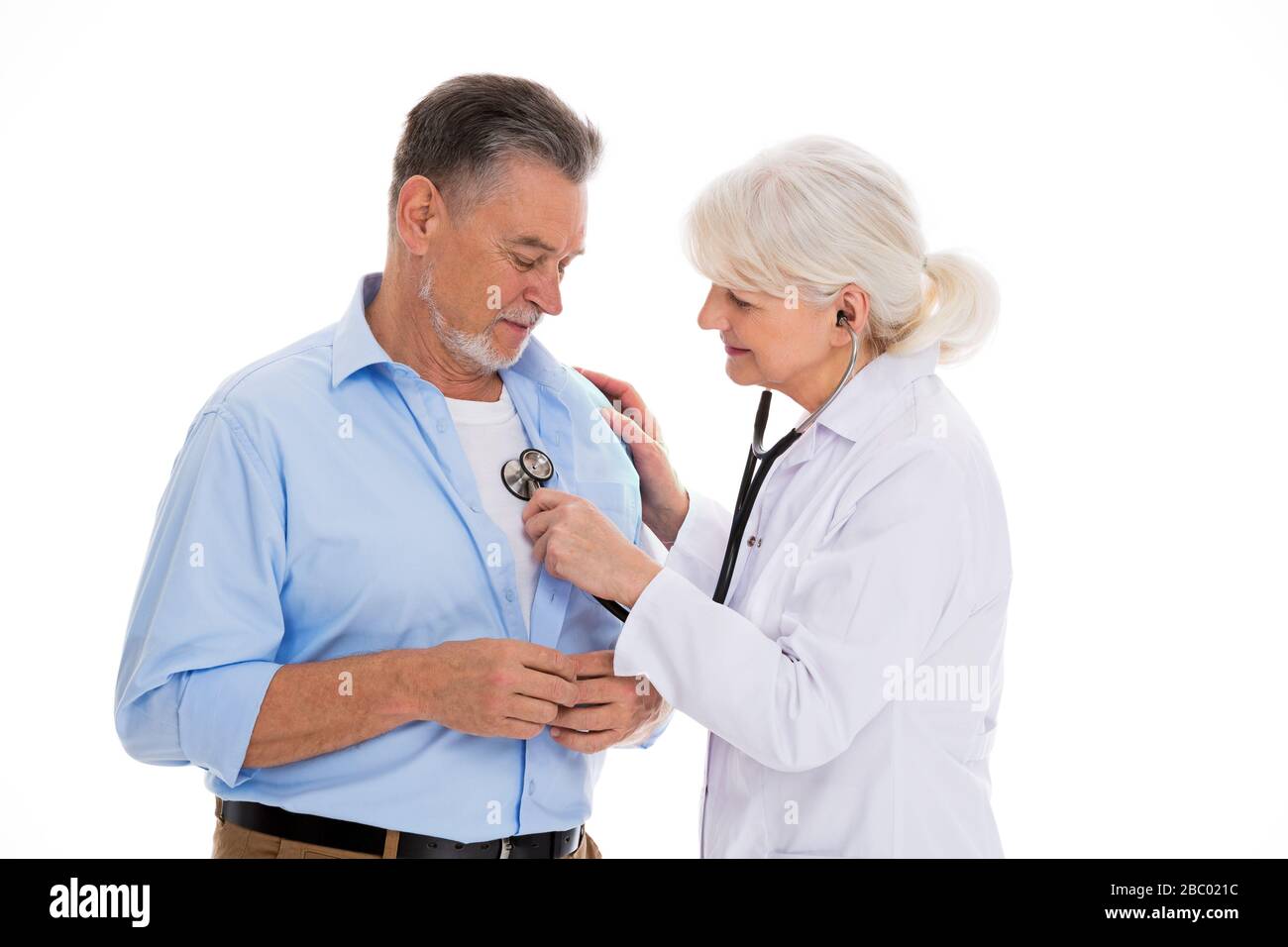 Senior practitioner doctor woman Cut Out Stock Images & Pictures - Alamy