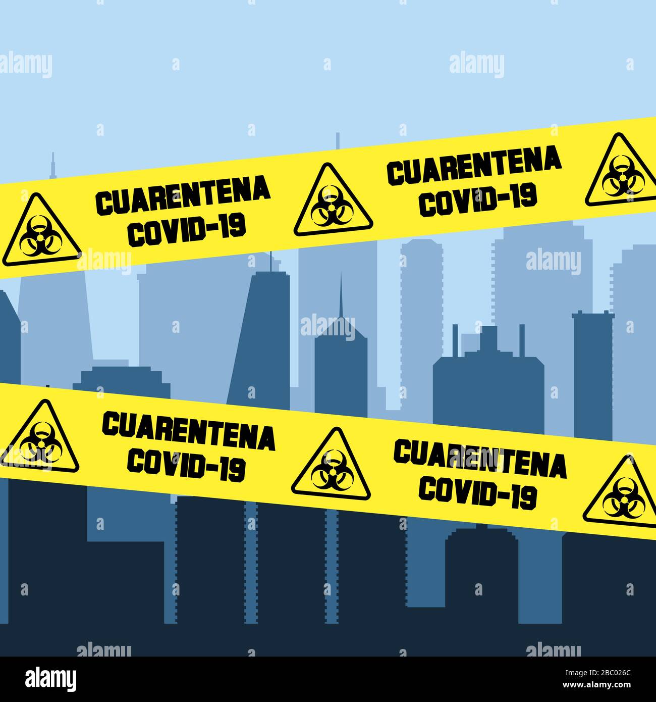 Coronavirus pandemic - city quarantine lockdown. Covid-19 crisis vector ...