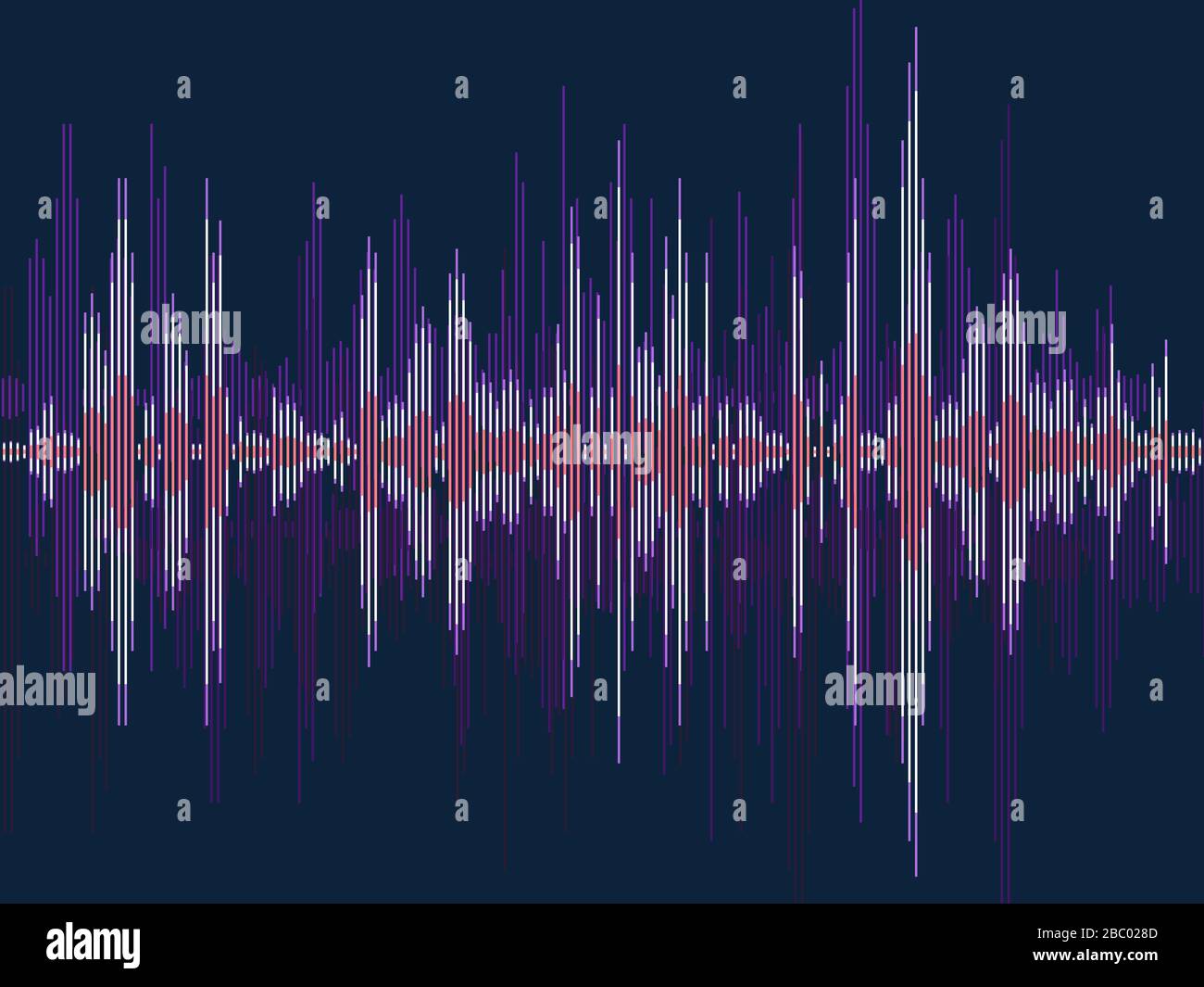 Sound wave vector graphics. Electronic audio sound digital display ...